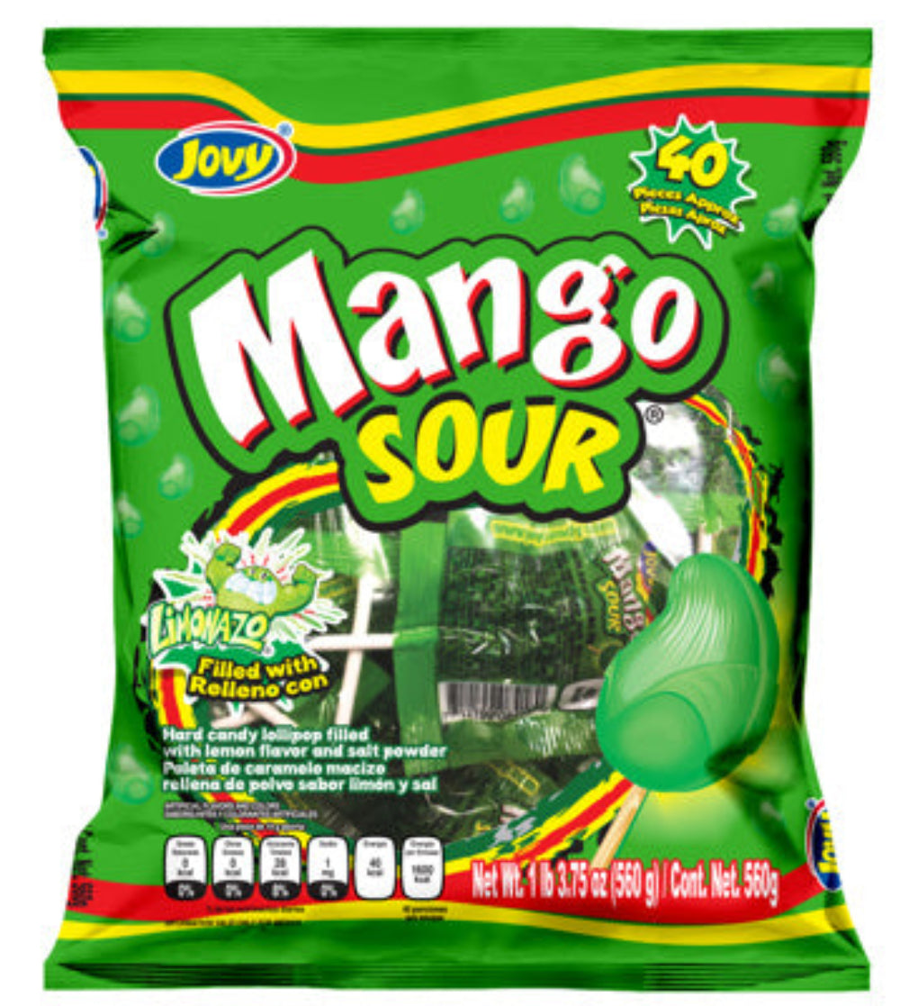 Jovy Mango Sour Paleta – Spicy Tangy Lollipop – Mexican Candy Store by ...
