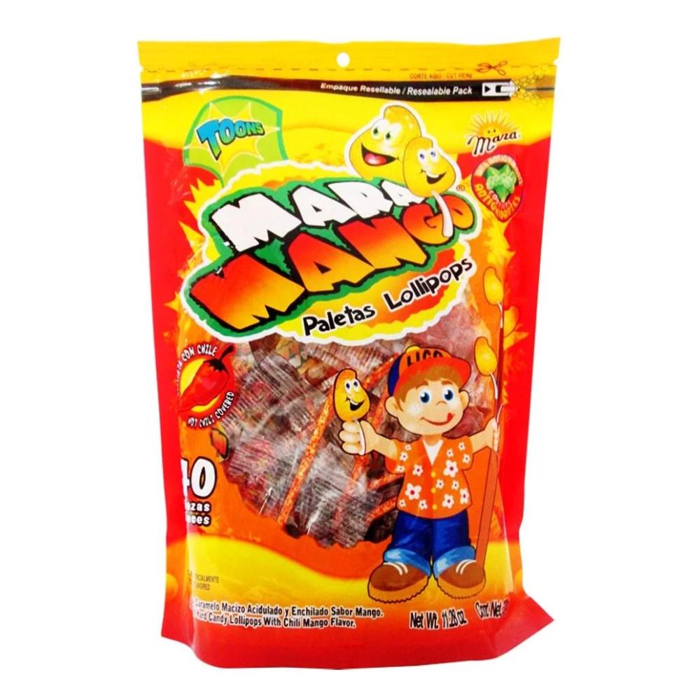 Mara Mango Chile Lollipops 40pcs – Mexican Candy Store by Mexicrate